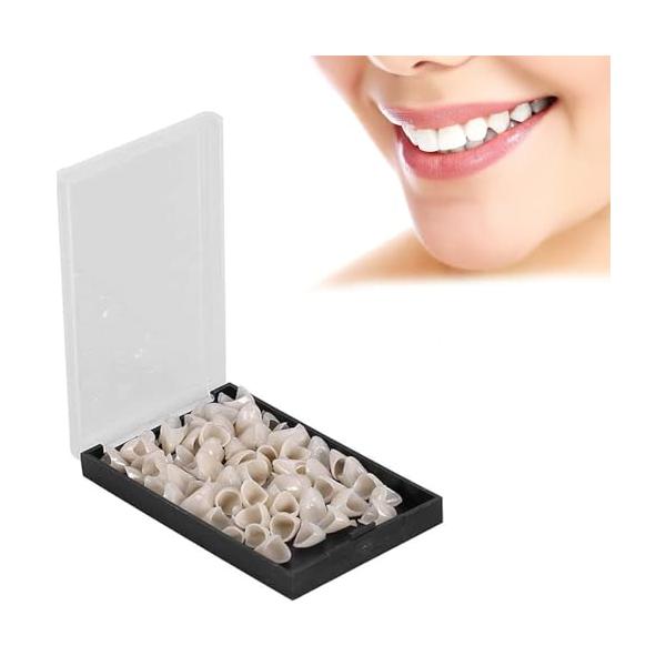 70個前歯冠/-/-・Color:70個前歯冠・★高品質のレジン素材で作られた70個のテンポラリークラウンの箱。安全、無毒、無臭、安全に使用でき、歯肉の崩壊を防ぎます。・★リアルな形と色があなたの歯を美しくすることができます。一時的に歯を固...