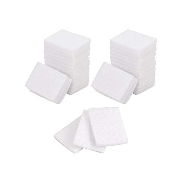 ホワイト/22mm x 30mm x 3mm/-・使用便利：幅約22mm、長さ30mm、厚さ3mm。お気に入りのサイズよりハサミでカットできます。様々な場合に使用できます。・セット内容：50個の白い長方形、香水パッド、エッセンシャルオイルデ...