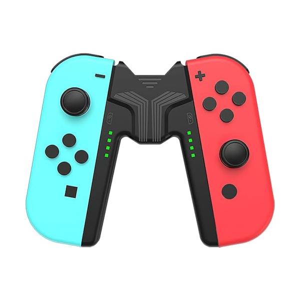 -/?10.2x8 x1.8 cm/-・パッケージ個数:1・対応機種Switch/Switch 有機ELモテル Joy Con用に特別に設計された充電グリップ。Joy-Con（L）とJoy-Con（R）を接続することで、両方のJoy-Con...