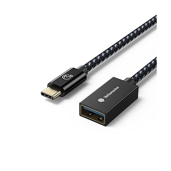 Cオス-Aメス/1m/Yottamaster-P-U100-CAF10-BK・Size:1mColor:Cオス-Aメス・パッケージ個数:1・OTG USB Type-C 変換アダプタUSB-Cポートが搭載されているAndroidスマートフォ...