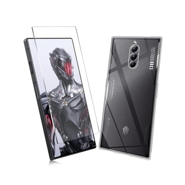 REDMAGIC 8 Pro ガラスフィルム*1+TPU*1/-/-・Color:REDMAGIC 8 Pro ガラスフィルム*1+TPU*1・対応機種セット内容 ：FOR REDMAGIC 8 Pro 用の 強化ガラスフィルム*1枚+クリ...