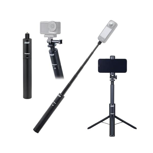 360度カメラ用(新型)ブラック/-/AMZCMMSD360M2BK・Color:ブラックStyle:360度カメラ用(新型)・パッケージ個数:1・Insta360やGoProMAXなど「見えない自撮り棒」機能に対応したスリムな自撮り棒。ス...