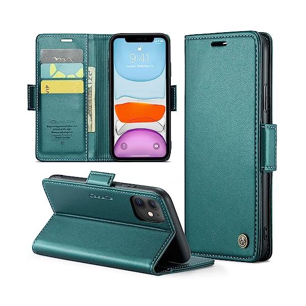 財布型グリーン/Iphone 11/iPhone 11・Size:Iphone 11Color:グリーン・対応機種iPhone 11（6.1″）専用手帳型ケース、手触りが良く、使い心地が快適で、長持ちする材料です。・カード収納財布型スマホケ...