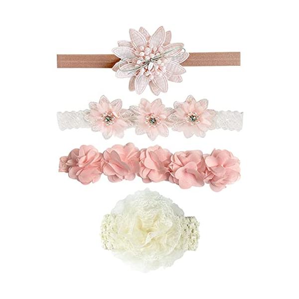 4本セット4本セット/ワンサイズ/-・パッケージ内容：ベビーヘアバンド×4個、約38〜50cmで、3ヶ月~3歳頃適しています。・安全な綿、ポリエステル素材を採用し、薄くて伸縮性ありのアルベルトは、赤ちゃんの頭にまったく負担をかけません。ヘア...