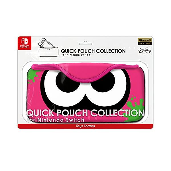 イカ:ネオンピンク/-/-・Color:イカ:ネオンピンク・パッケージ個数:1・Joy-Conが装着されているNintendo Switch本体を、優しくしっかり保護するポーチ・Joy-Conを装着した状態でそのまま収納。・伸縮性の高い素材...