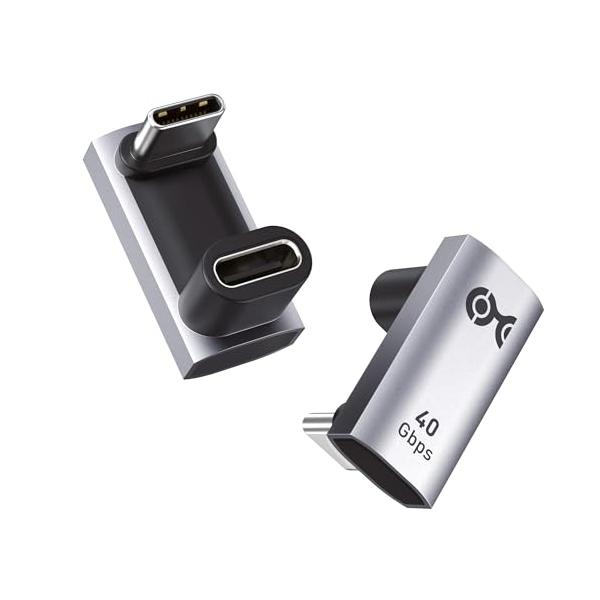 -/12mm/201339-12mmx2・Size:12mm・U字・180度設計 USB-C U字 変換アダプタ／タイプC U字 アダプタは、スマートフォン、タブレット、ノートPC、Nintendo Switch 2やSteam Deckな...