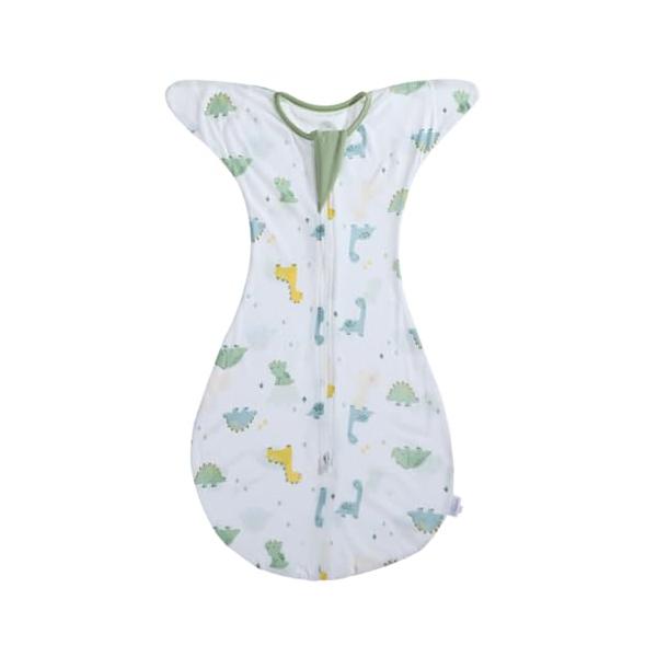 シンプルダイナソー(バンブーメッシュ)/Small（0-3か月）/bh-sb-001-2・Size:Small（0-3か月）Color:ダイナソー(バンブーメッシュ)・? 夜泣き対策！なかなかまとめて寝てくれないお子様に  全身をすっぽりと...