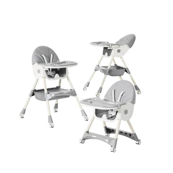 グレー/-/-・Color:グレー・製品仕様・本体サイズ：W64*D70*H87cm(ハイチェアモード)　W47*D37*H58cm(ローチェアモード)　・本体重量：5kg　・使用対象年齢：6ヵ月〜４歳　・素材／材質：PP、PU・2タイプ・...