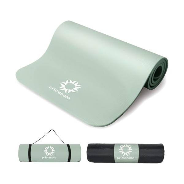 10mmミントグリーン/10mm/PSS42NH013・Color:ミントグリーンSize:10mm・パッケージ個数:1・極厚ヨガマット 10mm／15mm 膝・肘が痛くなりやすい初心者にも使いやすい厚手タイプ。床の硬さ・冷たさをしっかり吸...