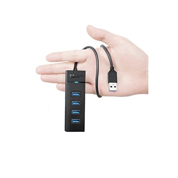 15CMブラック/50CM/-・Size:50CM・4ポートUSB3.0ハブ拡張USB3.0に対応したUSB-Aポートを4つ搭載し、1つのUSB-Aポートから4台の機器を接続にします。さらに、複数の外付けハードディスク、USBメモリー、カー...