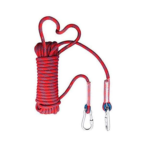カラビナレッド/10M/201・Size:10M・直径：10ｍｍ　長さ：10M/20M/30M・48本ナイロン芯で編み込みで非常に頑丈であり、引っ張力2100kgに達しました。・重量はただ２kg不足、ぐるぐる回してコンパクトに収納できます。...