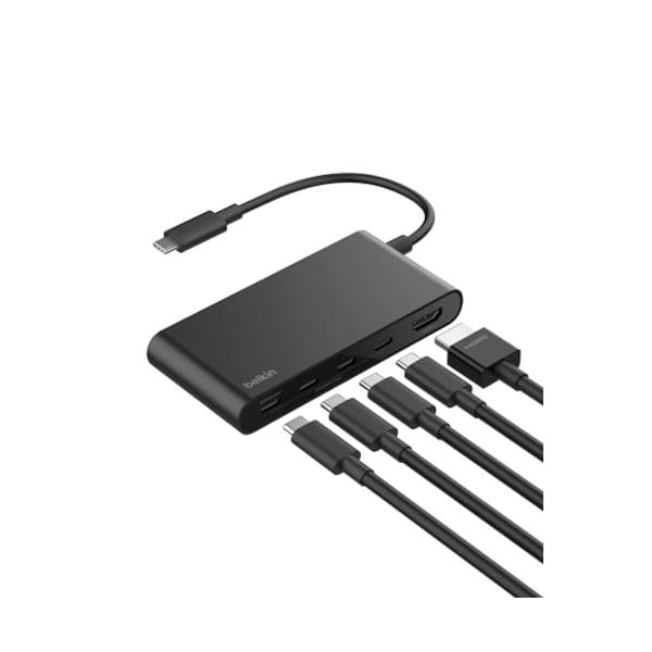 ブラック/-/AVC021fqBK・SetName:5-in-1（USB-C×4、HDMI×1）・パッケージ個数:1・無限の拡張性Belkinのモジュラー設計で無限の拡張性。Cポート変換アダプターにより全シーン対応。必要な時に即拡張。・FR...