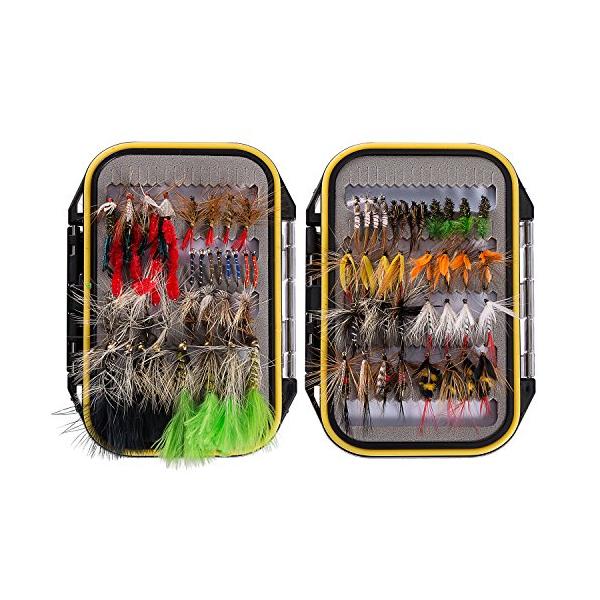 防水フライボックスセットD: 72本 (防水フライボックス)/72本/-・Color:セットD: 72本 (防水フライボックス)・パッケージ個数:72・BASSDASH フライセット D・72本セット完成フライ・毛ばりサイズ：#10  #1...