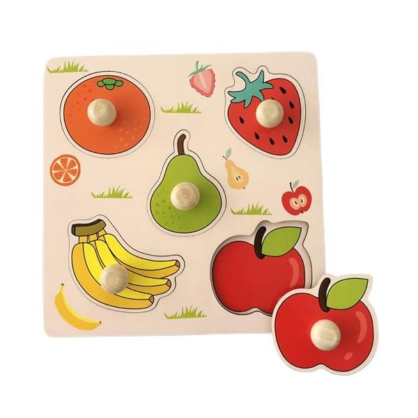 果物/-/-・Color:果物・製品仕様この知育玩具は、長さ14.5cm×幅14.5cmで、重さは約100gです。この子供向けの教育的な木製パズルには8種類のタイプがあり、果物/牧草地/男の子/女の子/海/ウサギ/交通/のテーマです。この早...