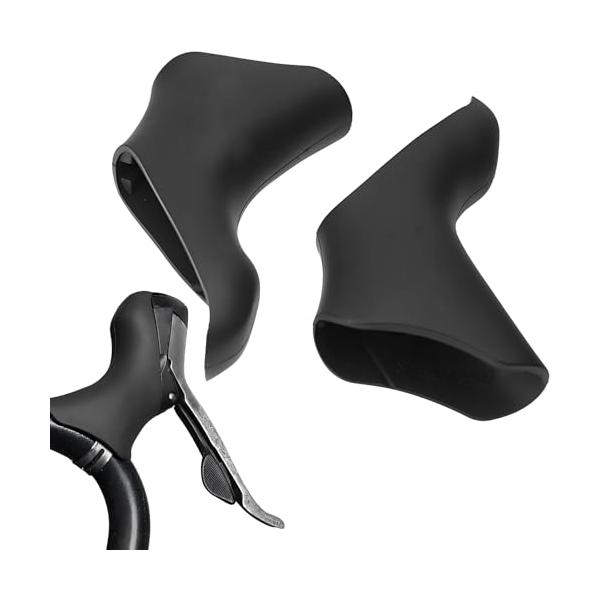 モダンブラック/10cm x 6cm/AT04001BK・Color:ブラック・ロードバイク用ブラケットカバーこのブレーキレバーカバーは、ST-5600/5601/6600モデルのハンドルに特別に設計されています。他のモデルには対応していま...