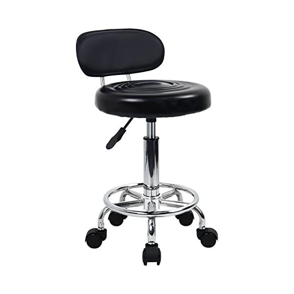 360 度° 回転度ブラック/Small/OC0532・Color:ブラック・パッケージ個数:1・サイズ：調節な椅子の高さは47.8cmから64cmまでを調節でき、クッションの直径は33cm、背もたれの高さは16cmです。・快適：サロンチェ...