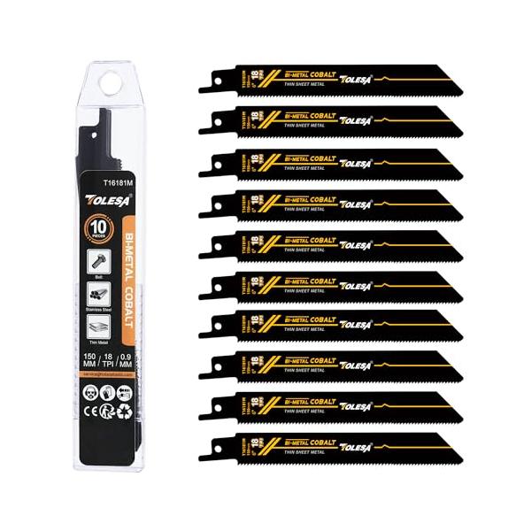 インダストリアルブラック/225mm/T19181M・Size:225mm・パッケージ個数:1・高品質なM42バイメタルTOLESAの高品質なM42バイメタルは8％のコバルトを含み、通常のバイメタル刃よりも耐熱性と耐久性が向上しています。ま...