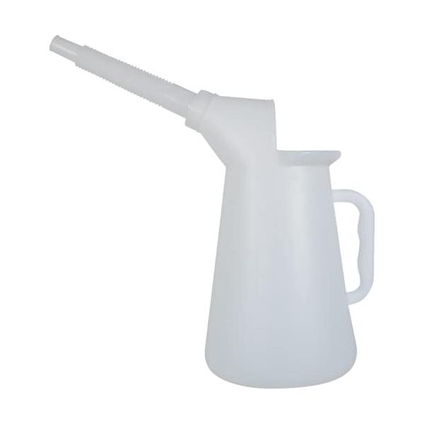 白/-/TOJ4W・PatternName:単品・パッケージ個数:1・●容量(ml)：4000●容量(L)：4●目盛間隔(ml)：500・●色：白●ノズル長(mm)：190●直径(mm)：200・●高さ(mm)：325●ノズル受けサイズa×...