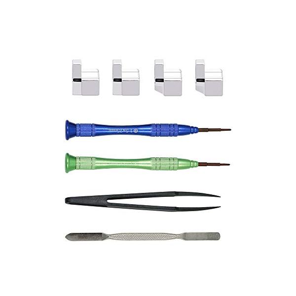 シルバー/16.7*3.4*2.7/-・対応機種：NSwitch Joy-Conコントローラー用の高品質の用ロックバックル。Switch２は非対応！・セットには左右のロックが2セットあります・製品材質：高品質の合金製・Switch Joy-...