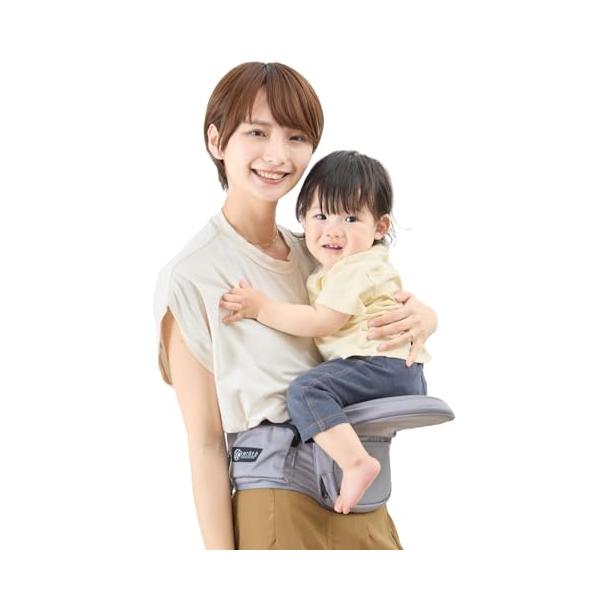 グレー/1個 (x 1)/-・Color:グレー・ケラッタのヒップシートから、遂に折り畳み式が登場しました！その名もHipGo。ママと赤ちゃんが楽しくお出かけが出来るようにという思いを込め、負担軽減＆快適構造のヒップシートを作りました。Hi...
