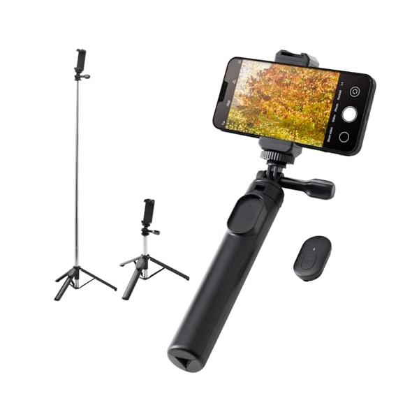 ブラック/-/PWSTSR04080BK・パッケージ個数:1・スマートフォンだけでなくGoProの装着も。撮影の幅が広がり、手軽にワンランク上の撮影が楽しめます。・Bluetooth(R)リモコンが一体型になっているため、操作しやすく持ち運...