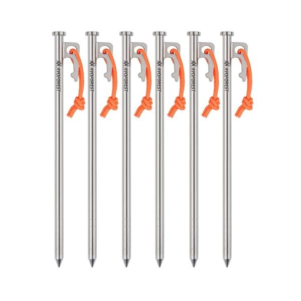 チタンペグチタン色/25CM/DTTid01・PackageQuantity:6Size:25CM・パッケージ個数:6・?2024新登場??太いヘッドタイプチタンペグ： ペグヘッド部の直径が12mmなので、打撃面積が広くなり、振り上げても狙...