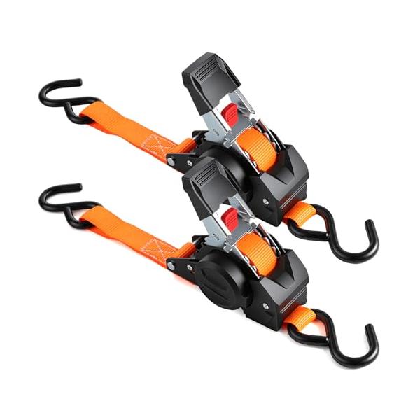 オレンジ/長さ3M 幅2.5CM/-・Color:オレンジ・仕様&amp;用途ベルト幅:25mm、全長:3M(固定側0.4m/調整側2.5m) *荷物運搬時、荷崩れ防止・転倒防止の結束・固定・ラチェット機能荷締めベルトはラチェット機能付を搭...
