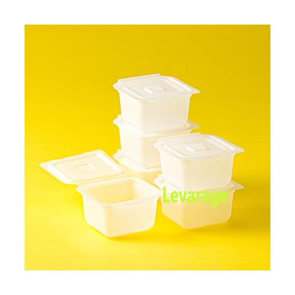 白色/約W7.6cm×D7.5cm×H4.3cm/-・離乳食小分けパック6個入りで、毎日の離乳食作りに便利にお使いいただけます・電子レンジ対応: フタを開けて電子レンジで解凍・加熱できるので、調理時間を短縮できます・便利な目盛り付き: 小分...