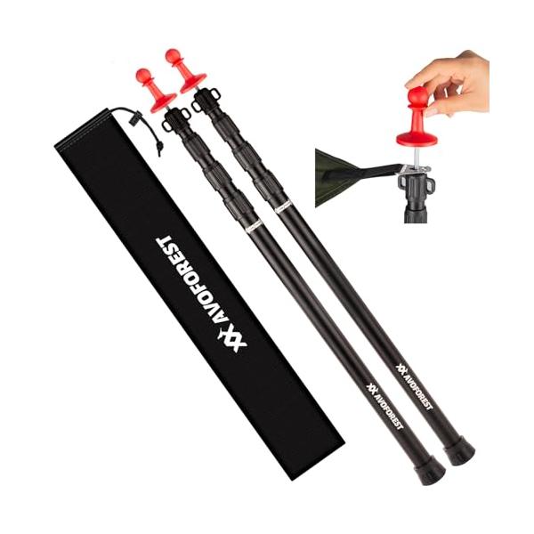 チューブブラック/-/TMG01・Color:ブラック・?新設計ロック構造:弊社のタープポールは強化されたロック構造を採用して、強風にも耐えられます。テントポールをスライドさせて、回して固定するだけで長さ調節が、安定性優れ！風の強い日でも勝...