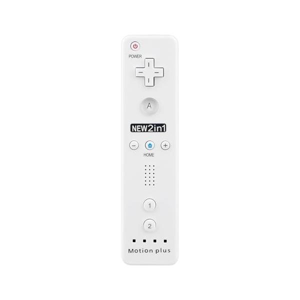 White/-/Blanc・Color:White・パッケージ個数:1・Nintendo Wii用のモーションプラス内蔵リモコンです。・従来のテレビリモコンと同じサイズで使いやすいです。・ケースは滑らかで洗えるデザインで、快適さと清潔さをし...