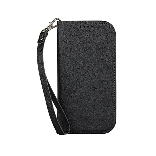 手帳型ブラック/らくらくスマートフォン F-42A/F-01L/C-208BL・Size:らくらくスマートフォン F-42A/F-01LColor:ブラック・対応機種：富士通 FUJITSU ドコモ docomo らくらくスマートフォン F...