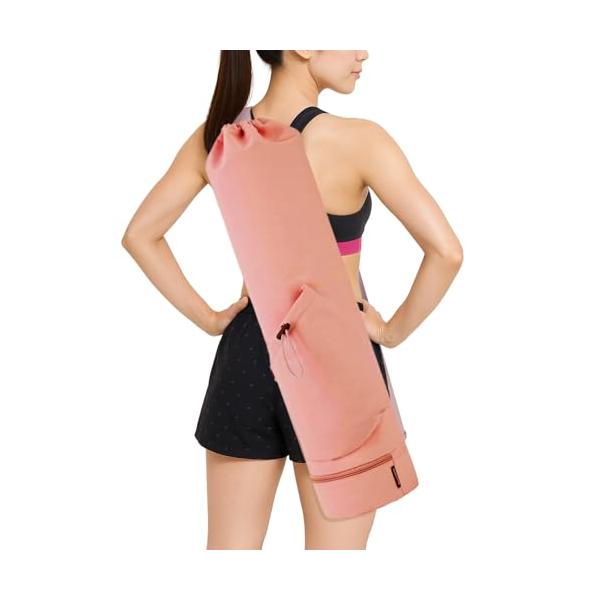 MinimalistPink/19cm x 19cm x 79cm/BAG-YOGA001-PARENT・Color:Pink・ヨガインストラクター監修実際の指導者による意見を取り入れ、現場で本当に使いやすい仕様を追求・10mmマット対応の...