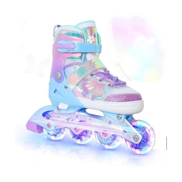パープル（バタフライ）/S（17.5-20CM）/-・Color:パープル（バタフライ）Size:S（17.5-20CM）・靴サイズ調整三種類のサイズ：S（内寸 17.5-20cm）M（内寸 20.5-23cm）L（内寸 23.5-26cm...