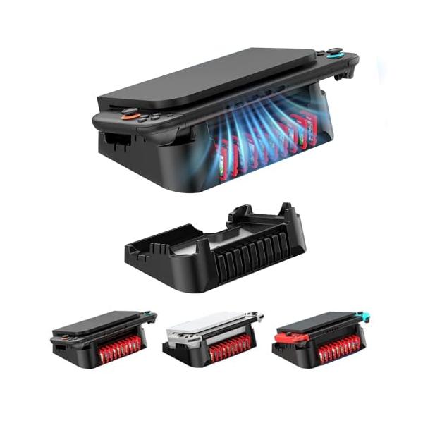 ブラック/-/TOM-854A・Color:ブラック・対応機種Switch 2 /Switch 有機ELモデル/旧型Switch ドック専用の横置き収納スタンドです。Switchの下部に隙間ができ、地震対策 放熱改善 通気性が良くて熱がこも...