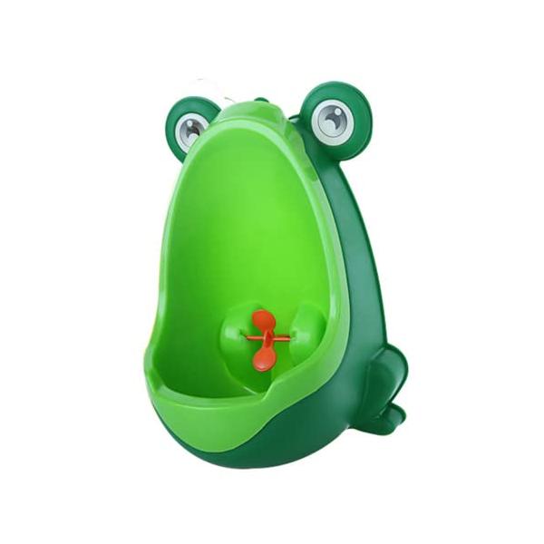 トイレを楽しくできるトレーニング用おまるです。・的付きでしっかり狙ってすることができます。・付属の吸盤で簡単に取り付けができます。・おまる部分が取り外しできるのでお手入れが簡単にできます。・カラー グリーン