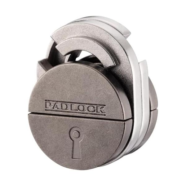 CAST PADLOCK (キャスト パドロック)メタリック/-/-・Style:CAST PADLOCK (キャスト パドロック)・パッケージ個数:1・難易度 5・パズルテーマ 頑・発売年 2016・作者 JinHoo Ahn・作者国籍 韓国