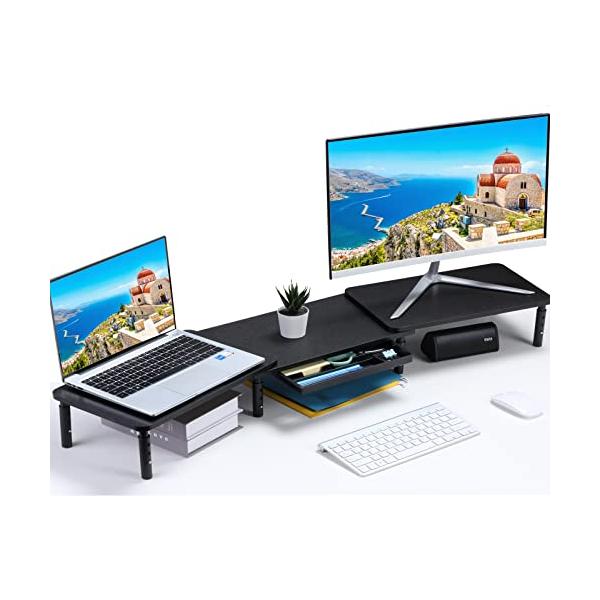 モダンブラック/109cm (L) x 23.5cm (W) x 16.75cm (H)/MR03WR・Color:ブラック・製品仕様 ◆寸法：幅760-1090mm×奥行き235mm×高さ127-167mm (115/127-135/14...