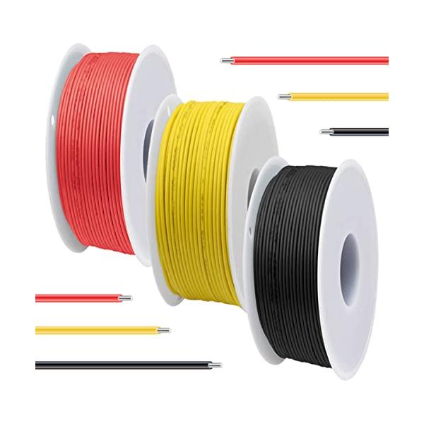 22AWG 3色22AWG 3色/-/DE-DA-058C・??仕様ゲージ：22 AWG; カラー：ブラック、レッド、イエロー。 ワイヤーの長さ：1ロールあたり7m/23フィート。 定格電圧: 300 ボルト; 定格温度：0℃〜+80℃・?...