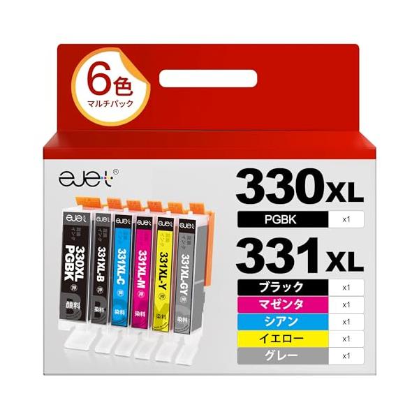 BCI-330XLPGBK、BCI-331XLBK、BCI-331XLC、BCI-331XLM、BCI-331XLY、BCI-331XLGY/BCI330 BCI331 6本/TS8530 インク TS8630 インク・●パッケージ内容： ...