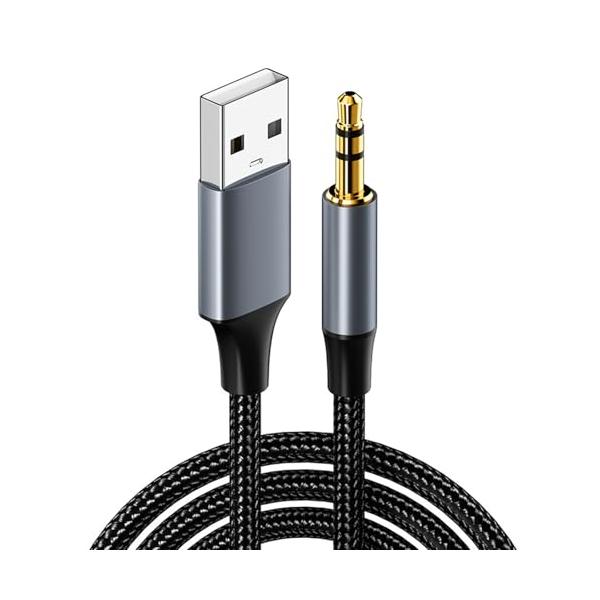 ブラック/1m/-・Size:1mColor:ブラック・USB to 3.5mm 音声変換・簡単接続 USBポートに接続するだけで、3.5mm端子のヘッドホンやスピーカーが使えるUSB to 3.5mm 音声変換ケーブル。ドライバー不要で、...