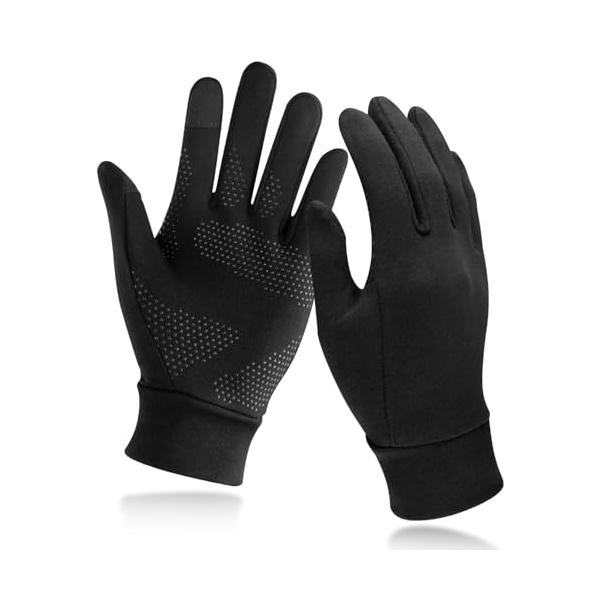 ブラック/L/-・Color:ブラックSize:L・?? アウトドアに大活躍グローブ Unigear 手袋 スマホ は 最新型ドイツ製dralon繊維を採用して、柔軟性は他の繊維よりも10％高くなります。ユニークな湿気発散機能により、体に熱...