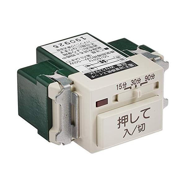 -/-/WN5293K・PatternName:単品・パッケージ個数:1・●電子浴室換気タイマスイッチ(br)●90分・30分・15分(br)●適合負荷:換気扇専用 5~50W用(br)●0.5A 100V AC(br)●連続ONはできませ...