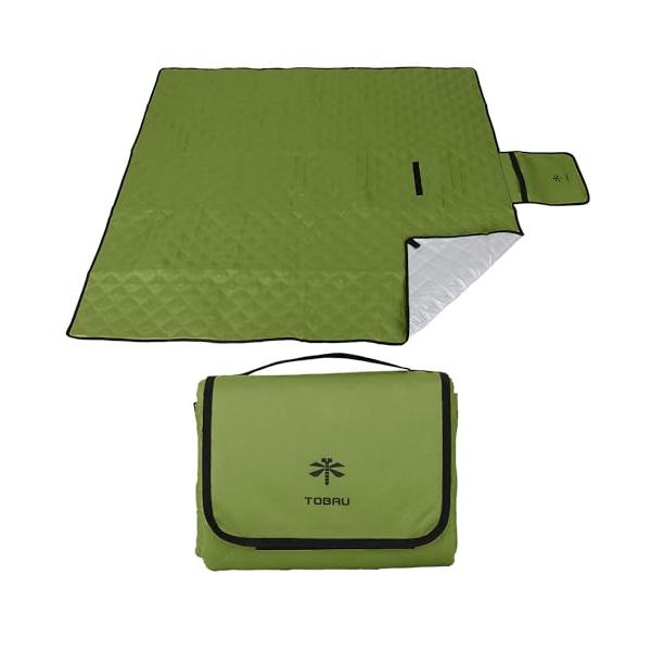 カジュアルオリーブグリーン/140×145cm/tobau-alumisheet001・Color:オリーブグリーンSize:140×145cm・おしゃれも機能性も◎普通のレジャーシートだとお尻が冷たく、痛くなってしまうことがありませんか？...