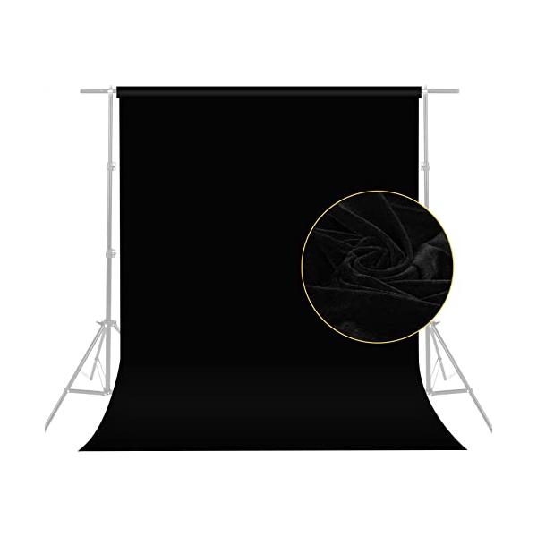 ブラック/2x2m/-・Size:2x2m・パッケージ個数:1・新型な素材一面は新型なベルベット材質、もう一面はポリエステル材質で、普通の綿製よりシワが目立たなく、柔らかくて手触り感触もよいです。良い垂れ感は素晴らしスタジオの効果を提供でき...