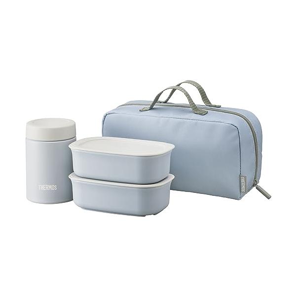 スカイブルー/スープジャー:200ml/おかず容器:300ml×2個/JEA-801 SKY・Color:スカイブルーSize:スープジャー:200ml/おかず容器:300ml×2個PatternName:単品・パッケージ個数:1・おかず容...