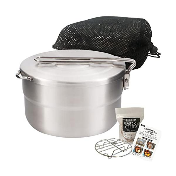 シルバー/直径160mm×90mm/-・サイズ:約直径16×９cm　材質:ステンレス他 　付属品:燻製網、燻製チップ（ヒッコリー40ｇ）、燻製レシピ、収納ケース すぐに燻製が始められる5点セット・煙が漏れにくい熱燻製専用のスモーカーです。家...