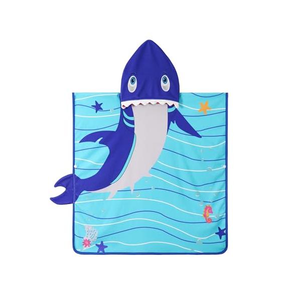 カートゥーン シャークシャークブルー/1-3 Years/-・Size:1-3 YearsColor:シャークブルー・通気性良い子供バスローブは100%コットンタオル生地を採用しており、柔くて肌にやさしいです。・可愛いベビーバスローブは人気...