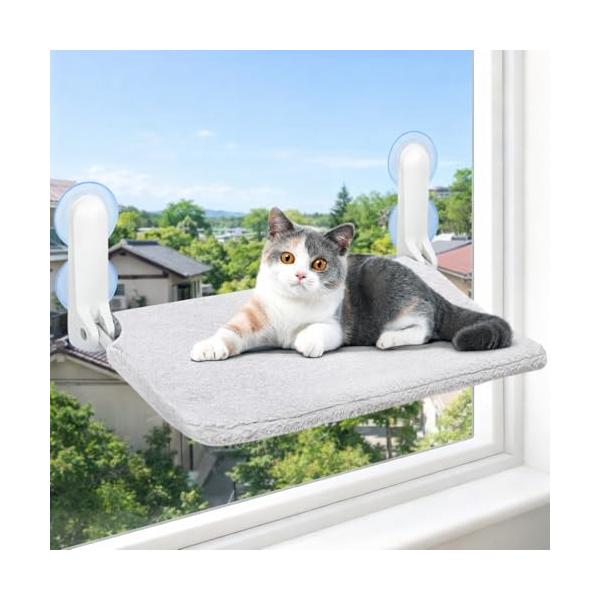 猫窓ベッド/52*30cm/saeda1125・パッケージ個数:1・愛猫が楽しめる窓ハンモック猫用ハンモックは窓ガラスに設置し、外を眺めながら日光浴を楽しめ、狭く高い場所を好む猫にぴったりです。ハンモックの外側に15度曲げの設計があり、猫が...