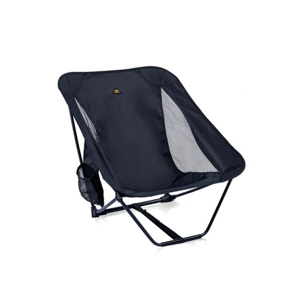 ロースタイルキャンプ あぐらスタイルブラック/S-Low Chair/IC606-Black-JP・Color:ブラック・★超軽量・低重心で安定約860g（±10g）の超軽量設計。座面高約20cmの低重心構造により、地面に近く安定した座り心...