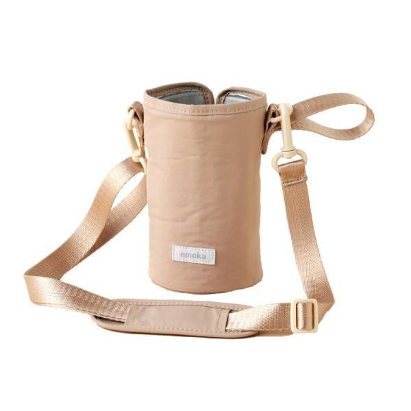 シンプルミルクティー/600ml/10241305・Color:ミルクティーCapacity:600 ミリリットル・emokaステンレスキッズボトル対応設計（ぴったり入るサイズでしっかり保護）・シックな3色展開（ボトルとカラーコーディネート...